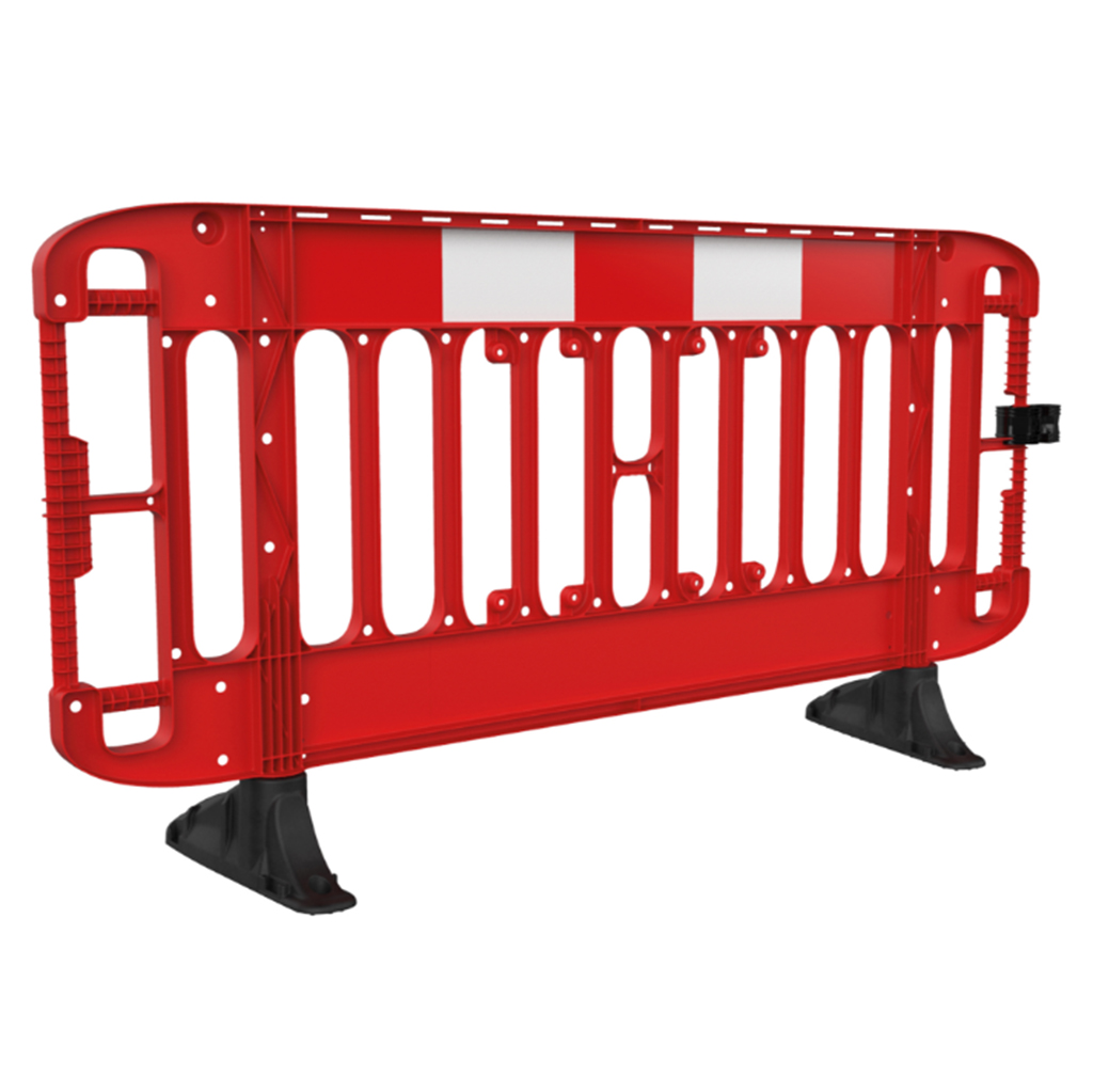 TITAN 2M INJECTION MOULDED ROAD TRAFFIC BARRIER WITH BLACK ANTI-TRIP ...