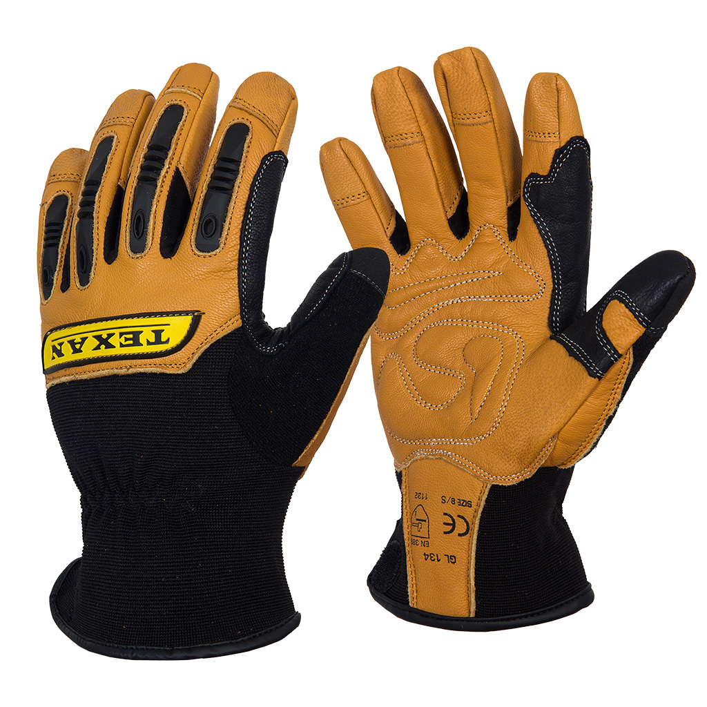 TEXAN HIDE CURVED HANDLING GLOVES | Eurox – Workwear PPE and Safety ...
